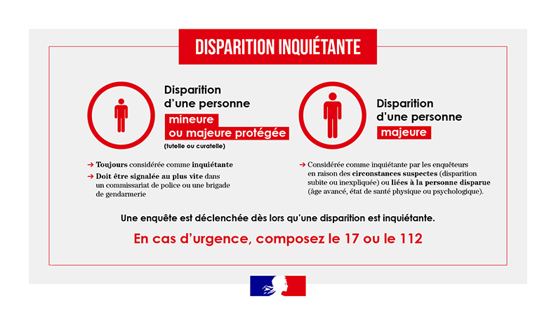 Que faire en cas de disparition inquiétante d’un mineur ou d’un adulte ...