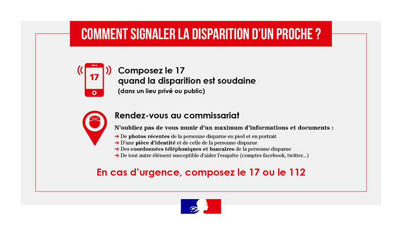 Que faire en cas de disparition inquiétante d’un mineur ou d’un adulte ...